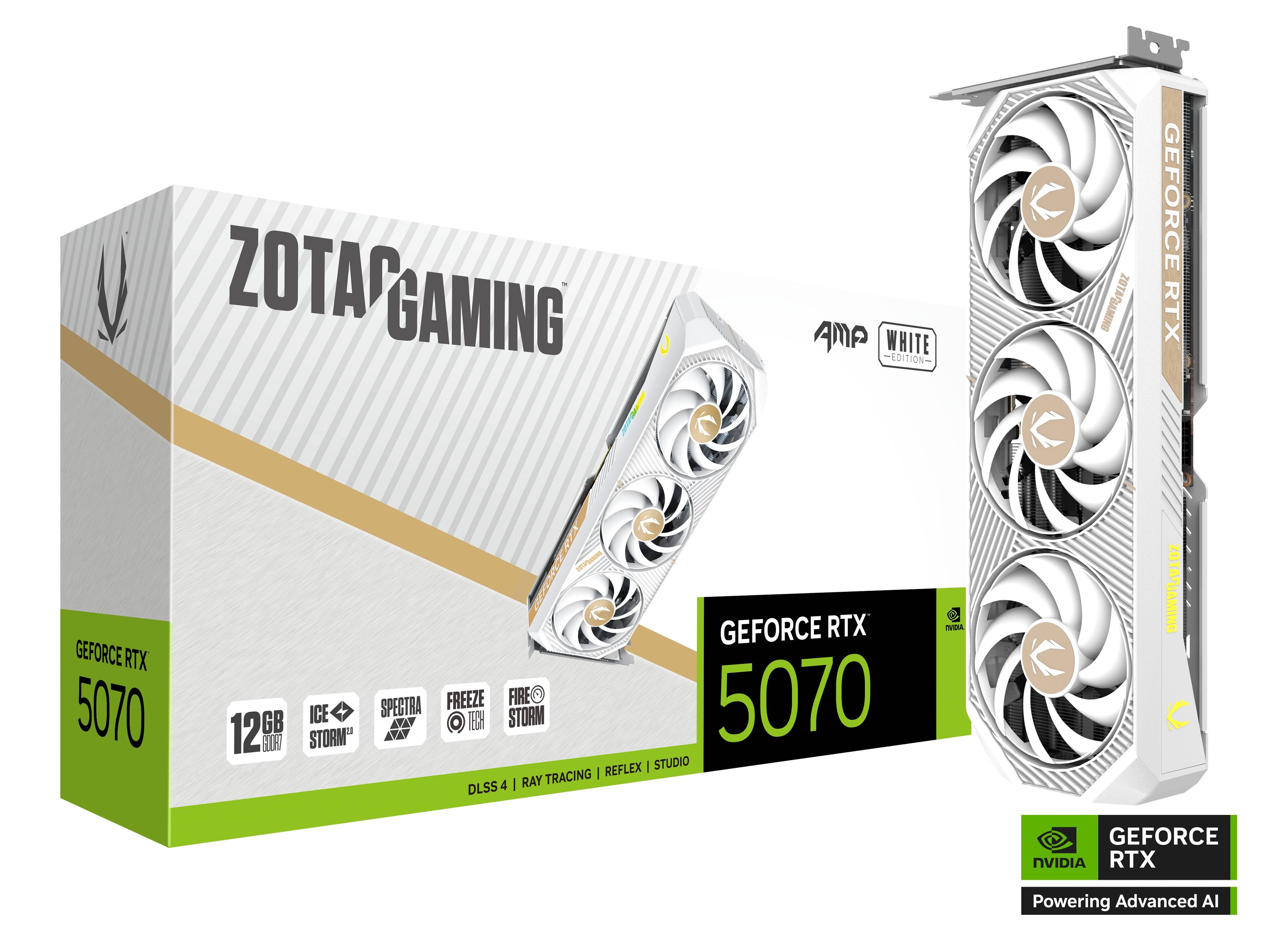 ZOTAC GAMING GeForce RTX 5070 AMP White Edition | ZOTAC