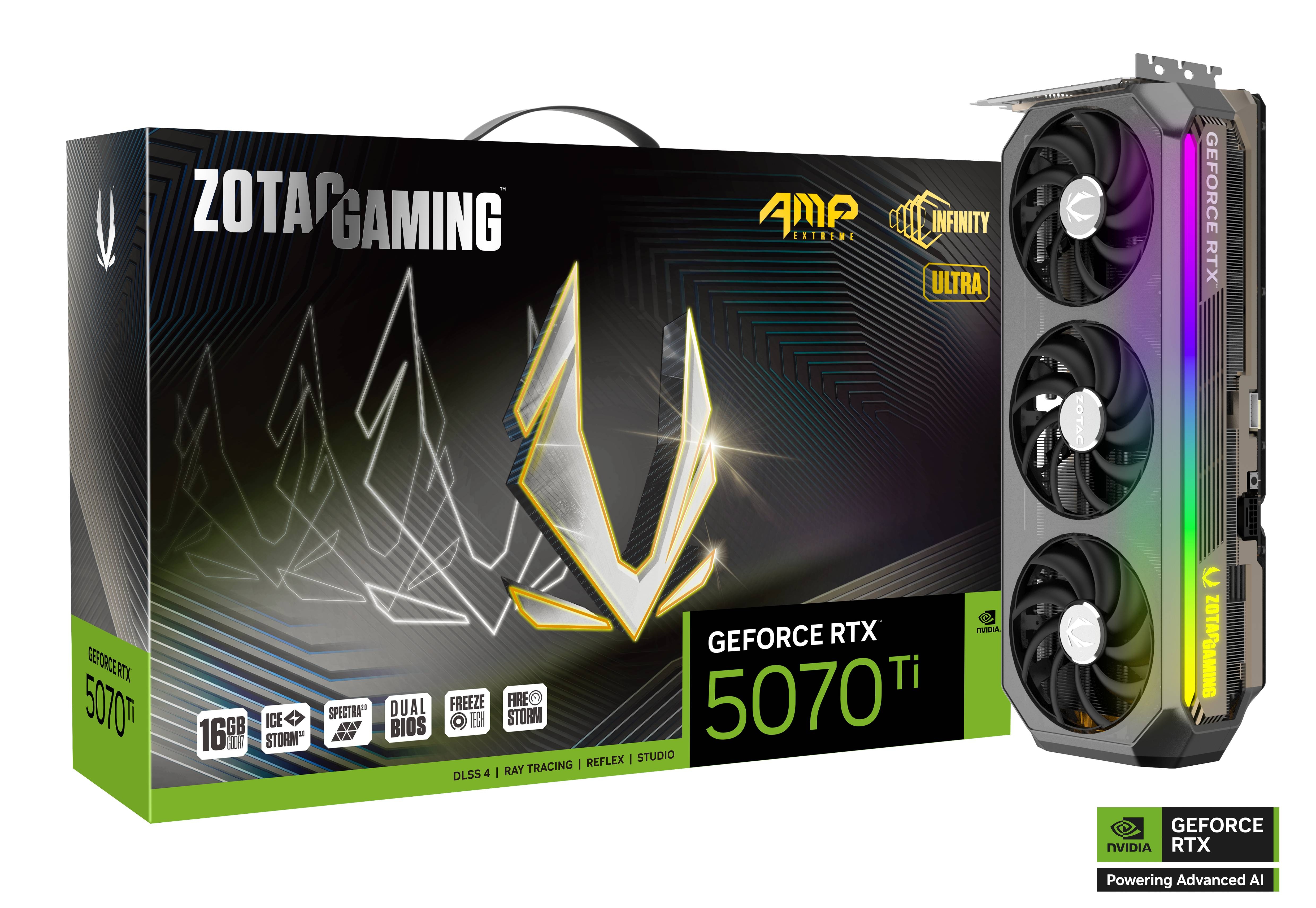 ZOTAC GAMING GeForce RTX 5070 Ti AMP Extreme INFINITY ULTRA | ZOTAC