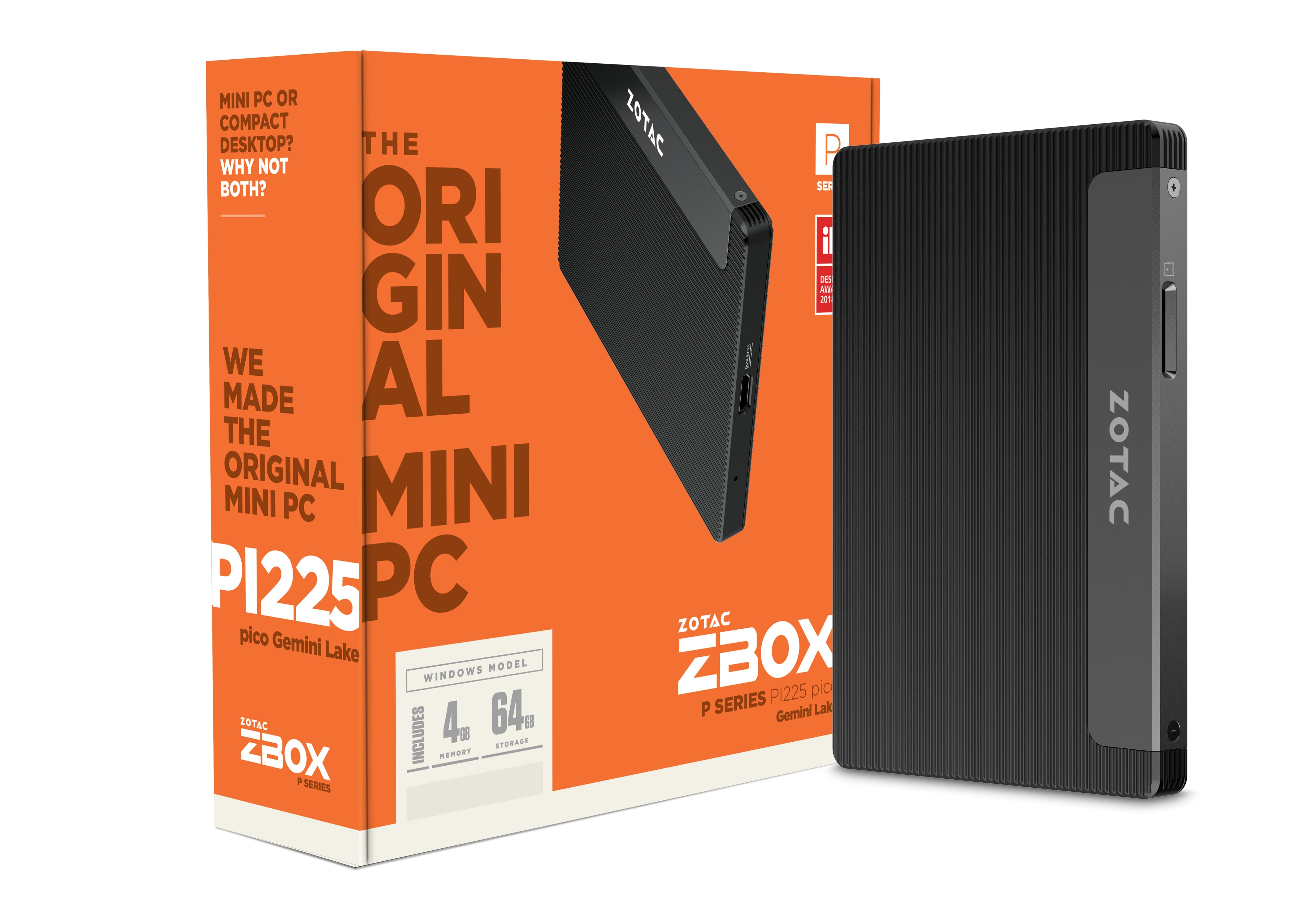 ZBOX PI225 pico Gemini Lake with Windows 10 Pro | ZOTAC