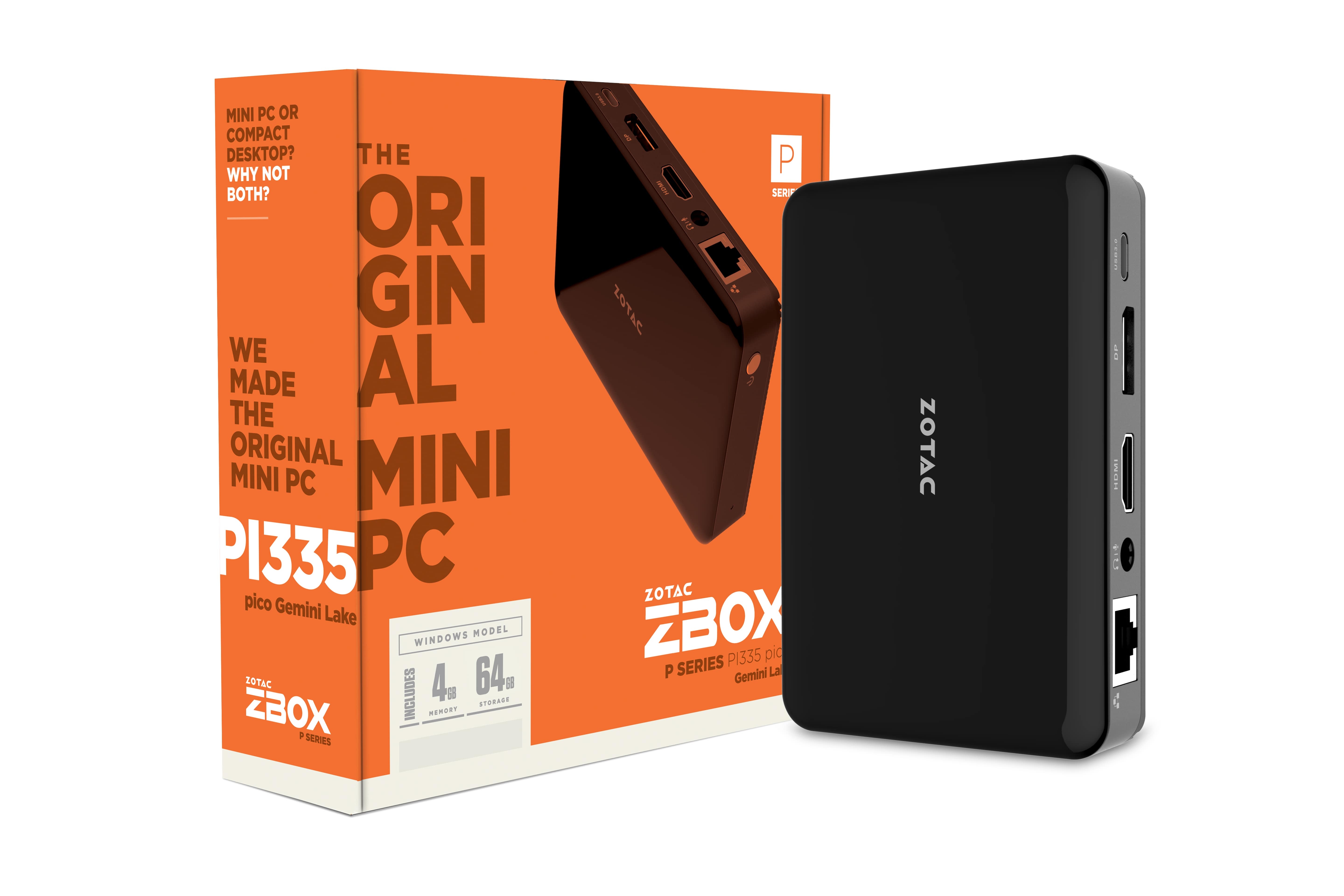 ZBOX PI335 pico Gemini Lake with Windows 10 Pro | ZOTAC