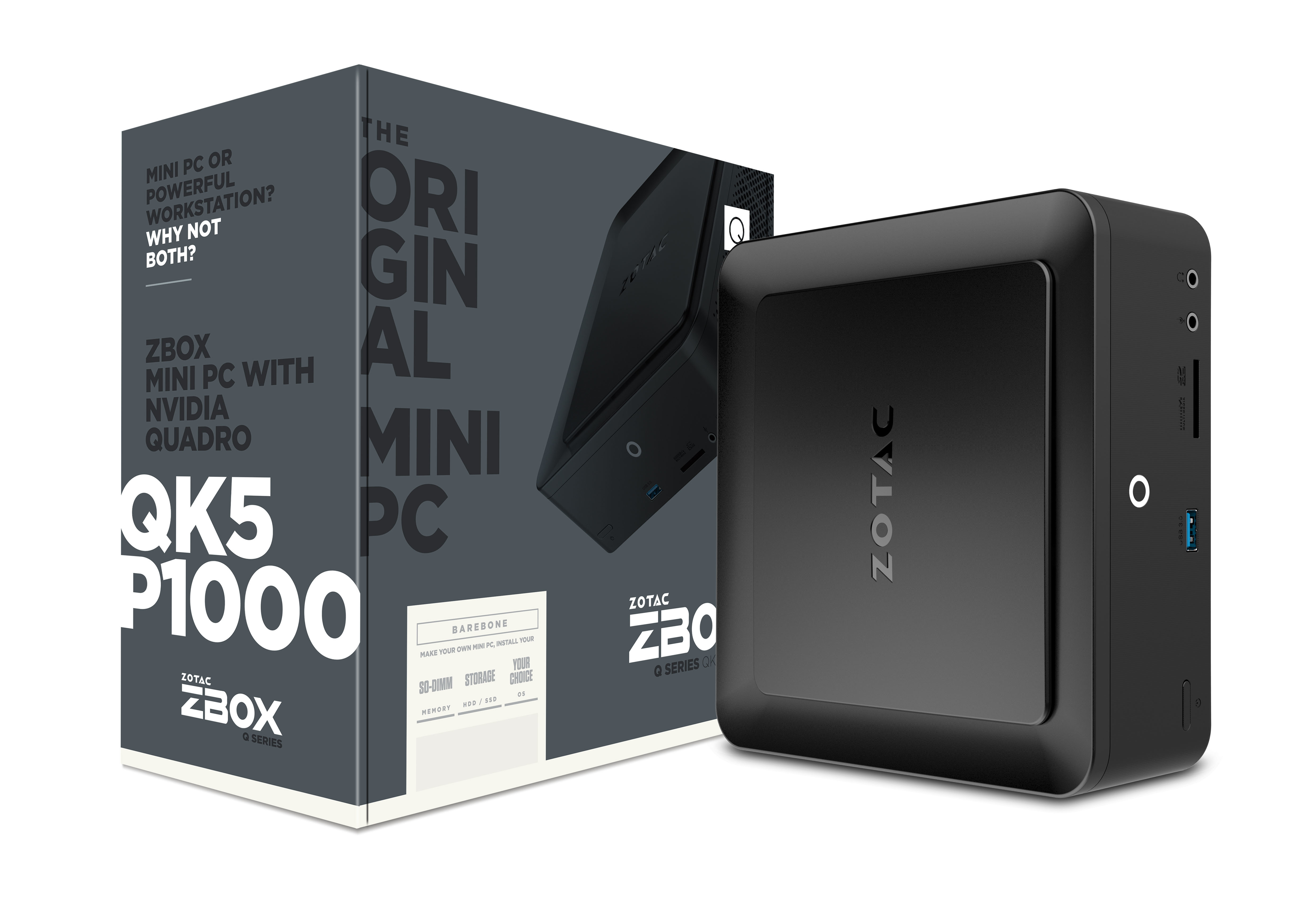 索泰 ZBOX QK5P1000 准系统 (Barebone) | ZOTAC