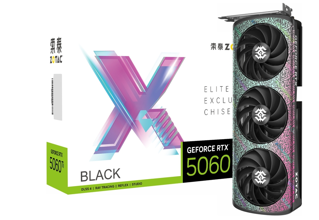 ZOTAC GEFORCE RTX 5060 Ti 16GB XGAMING OC BLACK | ZOTAC