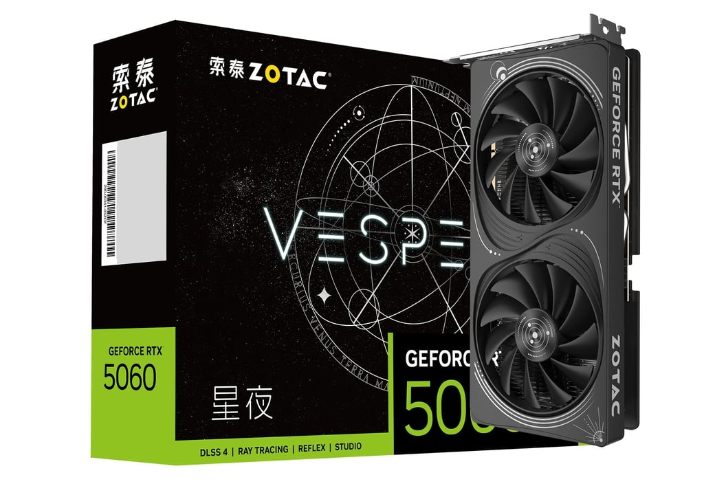 ZOTAC GEFORCE RTX 5060 8GB 星夜 OC HC | ZOTAC