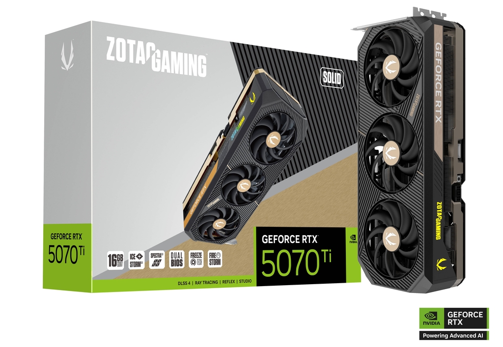 ZOTAC GAMING GeForce RTX 5070 Ti SOLID | ZOTAC