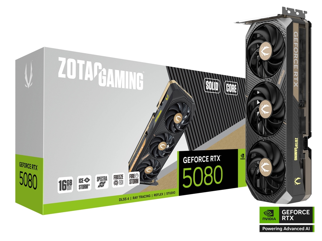 ZOTAC GAMING GeForce RTX 5080 SOLID CORE | ZOTAC