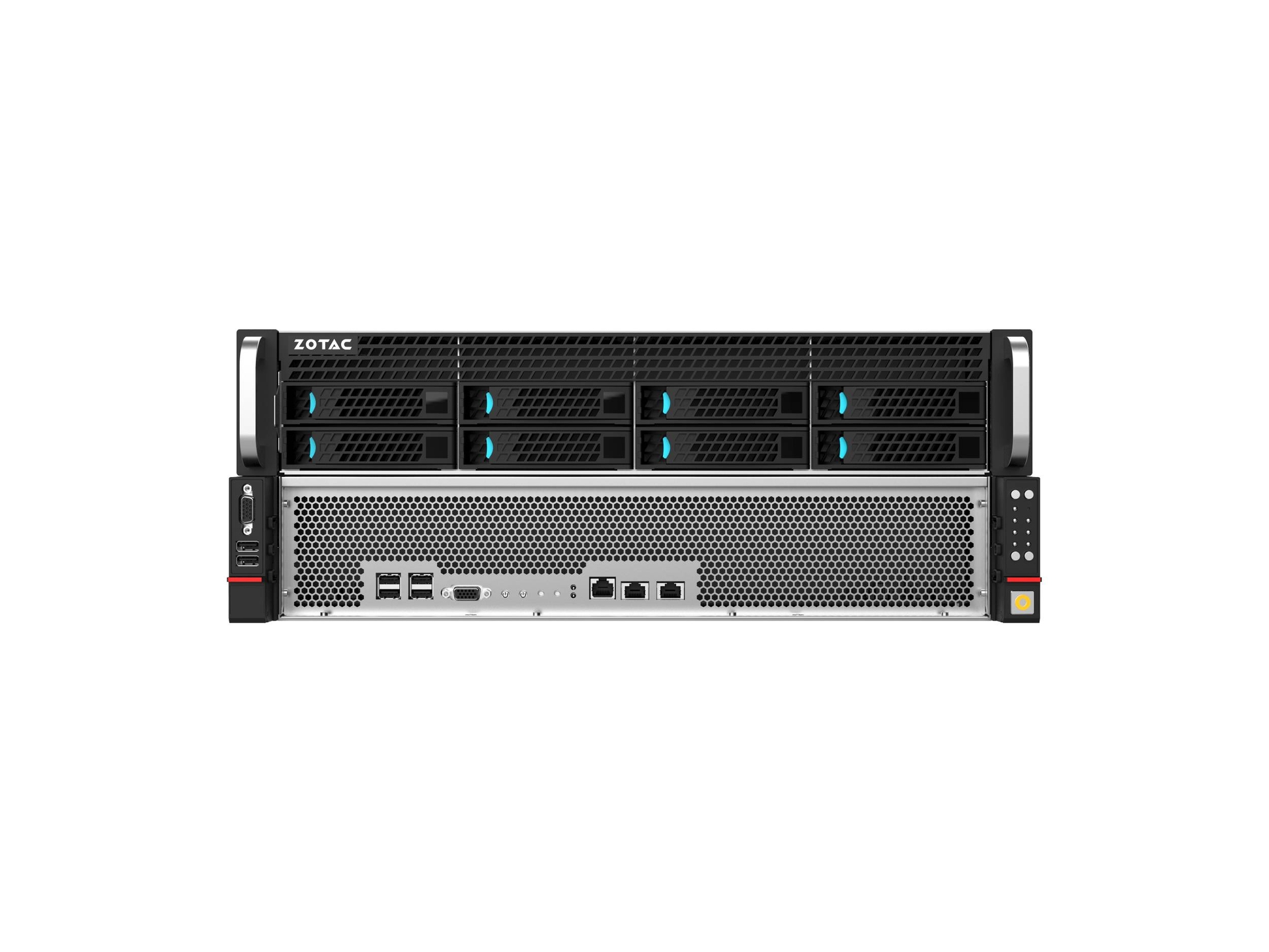 ZOTAC 4U Dual Intel CPU Rack Mount GPU Server (barebone) - ZRS-3220M2 ...